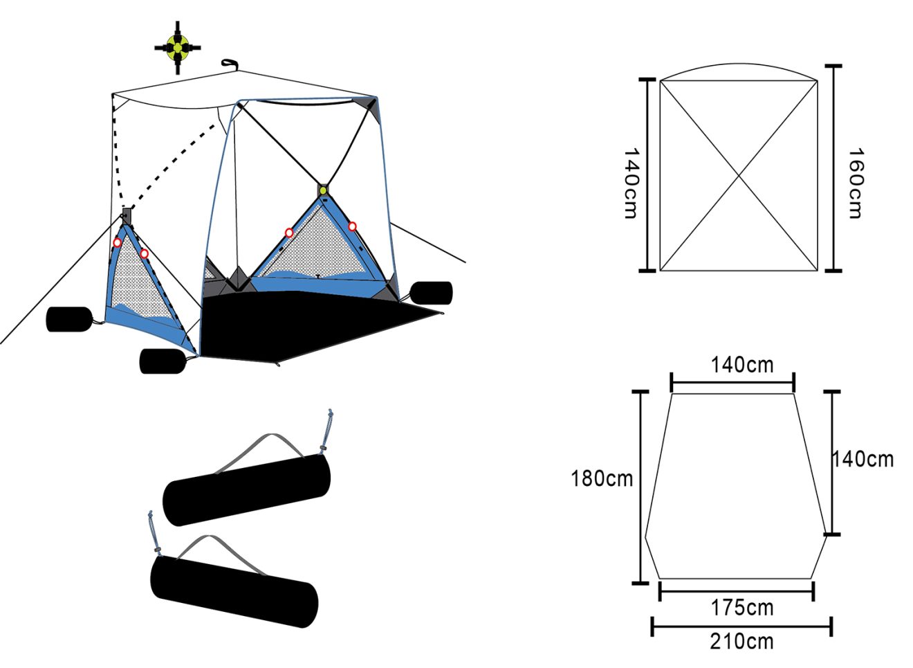Pop Up Beach Shelter | Esse Outdoor